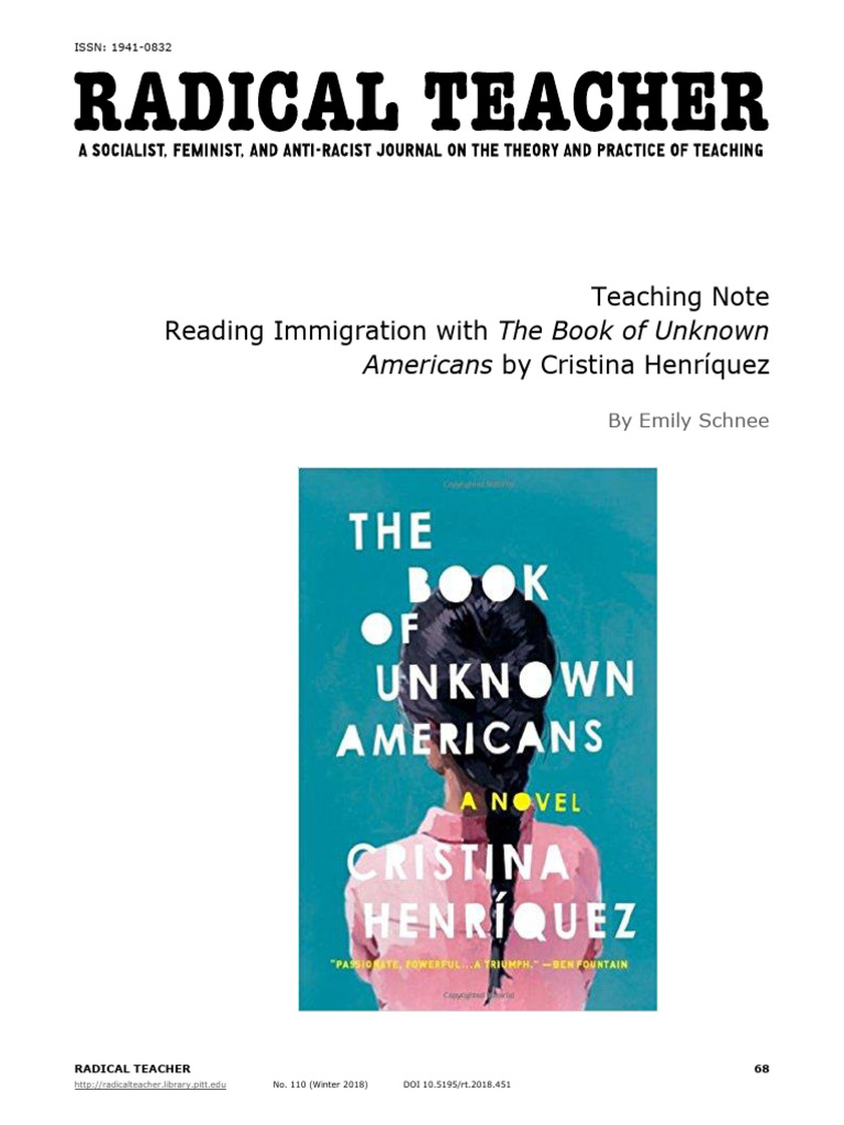 Reading Immigration With The Book of Unknown Ameri | PDF | Prejudices ...