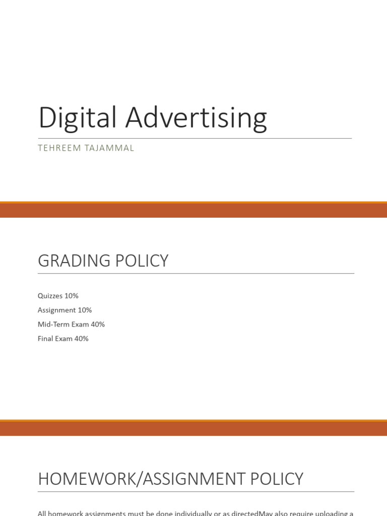 lecture 1 | PDF | Advertising | Online Advertising