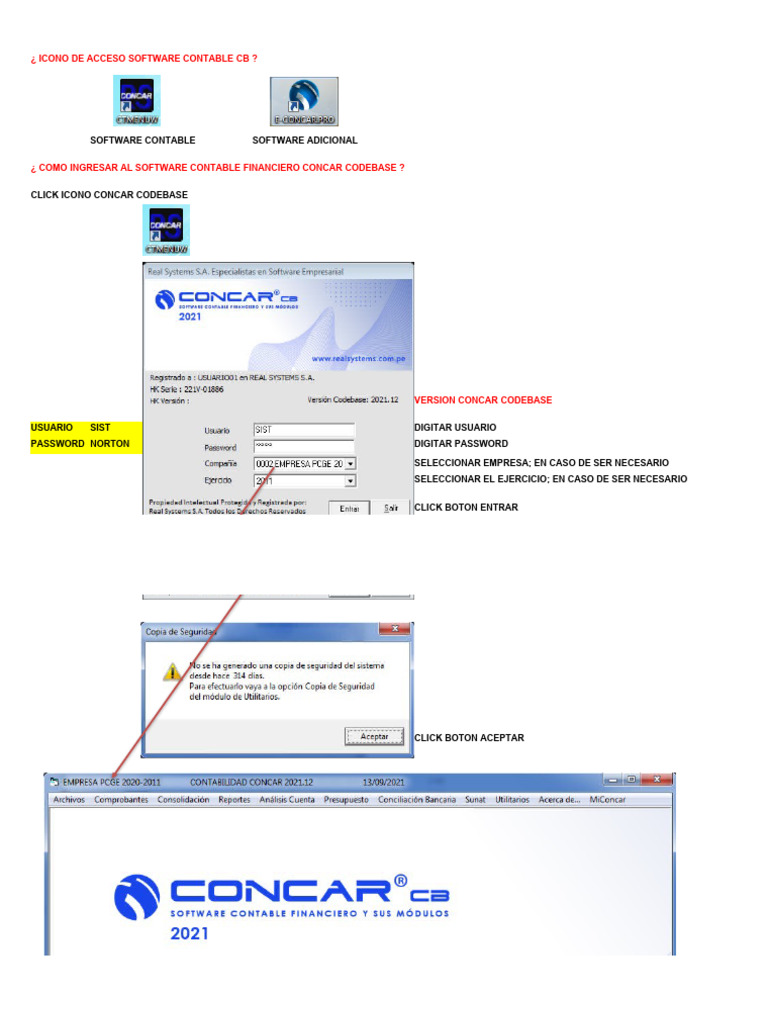 Concar CB Basico Día Sesion #01 | PDF | Contabilidad | Bancos