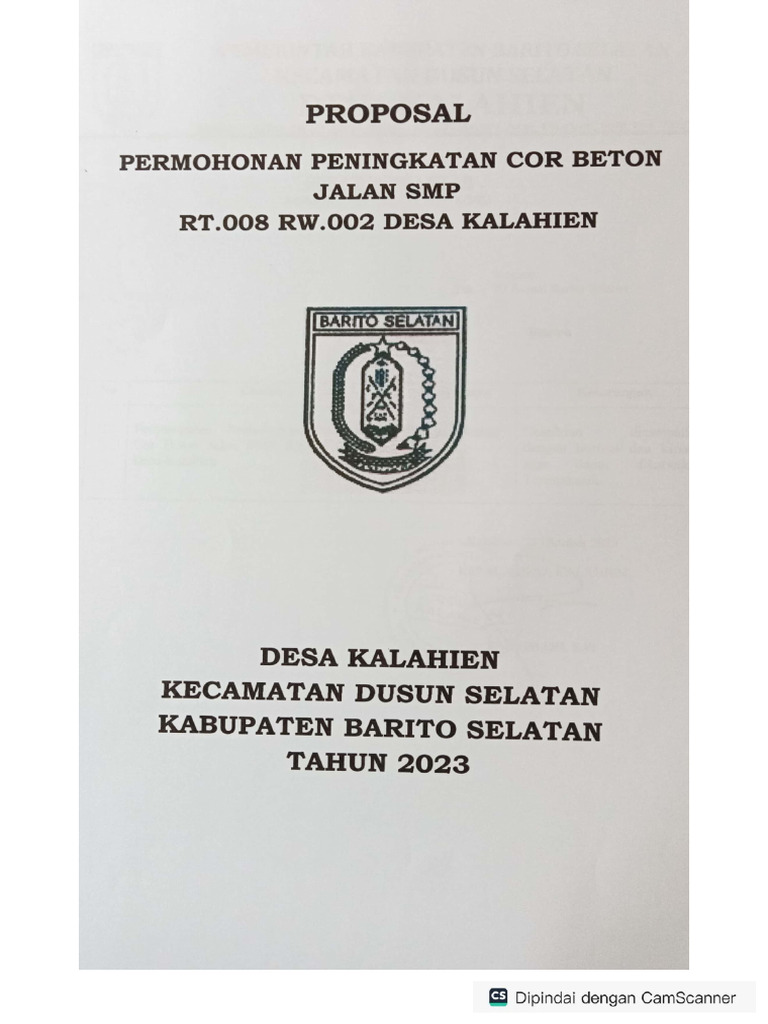 Proposal Peningkatan Cor Beton JL - SMP | PDF