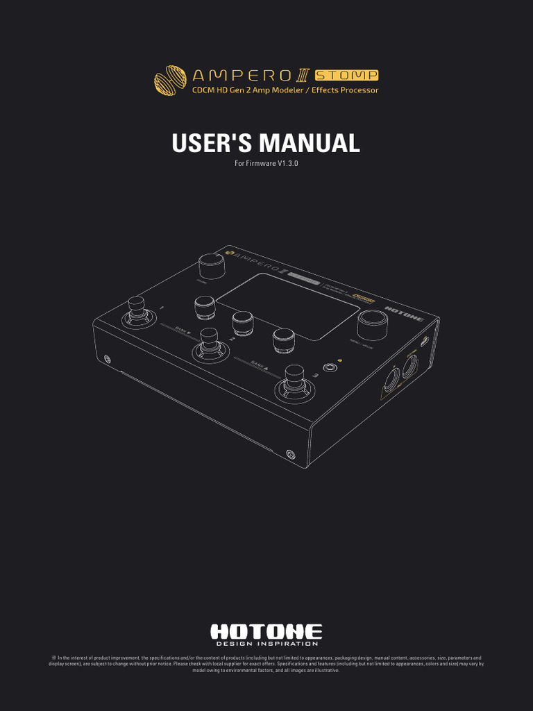Manuel Ampero II Stomp V1.3.0 | PDF | Technologie numérique | Technologie sonore