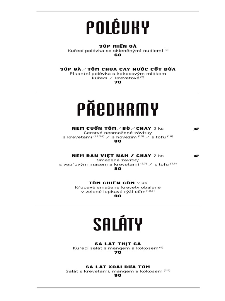 Mayhouse Menu CZ | PDF