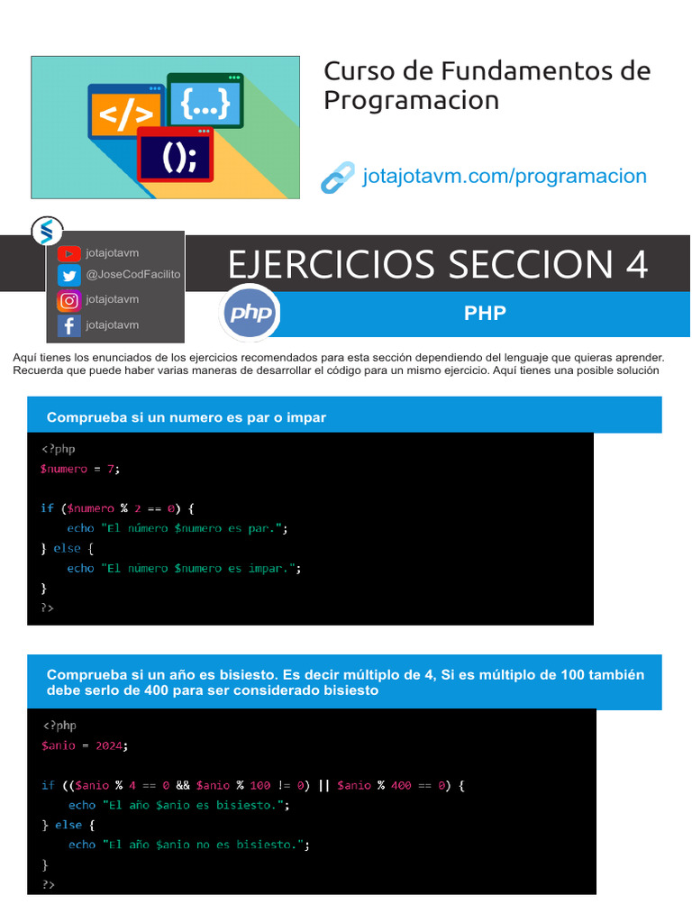 Seccion4 - PHP | PDF | Lenguaje de programación | Php Seccion4 - PHP | PDF | Lenguaje de programación | Php