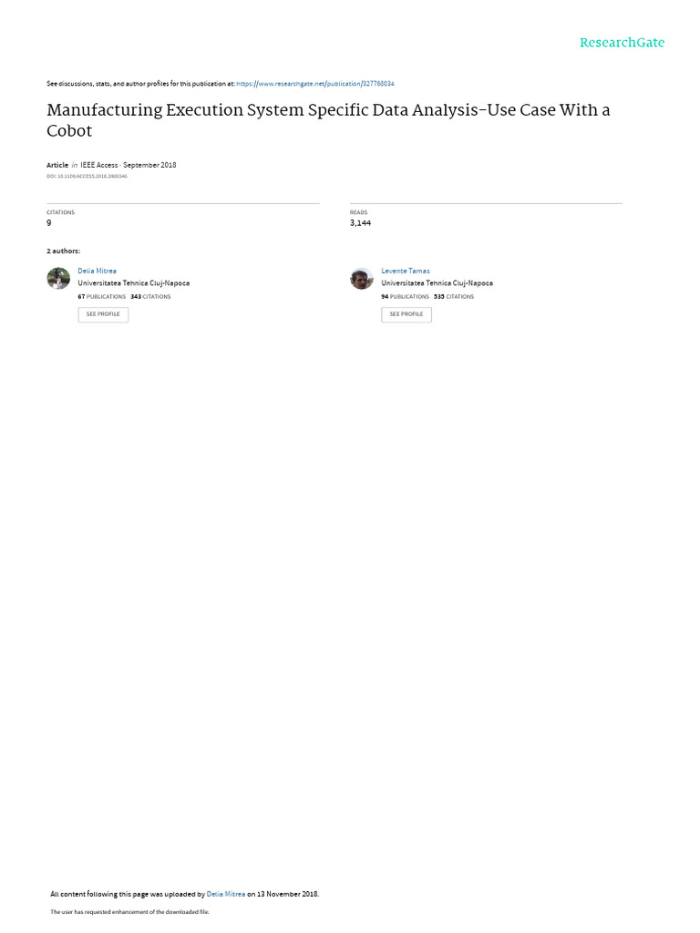 Manufacturing Execution System Specific Data Analyst | PDF | Bayesian Network | Statistical ...