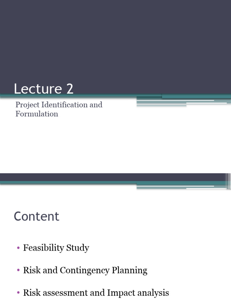 Lecture 2 PM | PDF | Risk | Feasibility Study