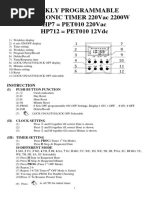 Etg 63a Digital Timer Instructions | PDF | Timer | Clock