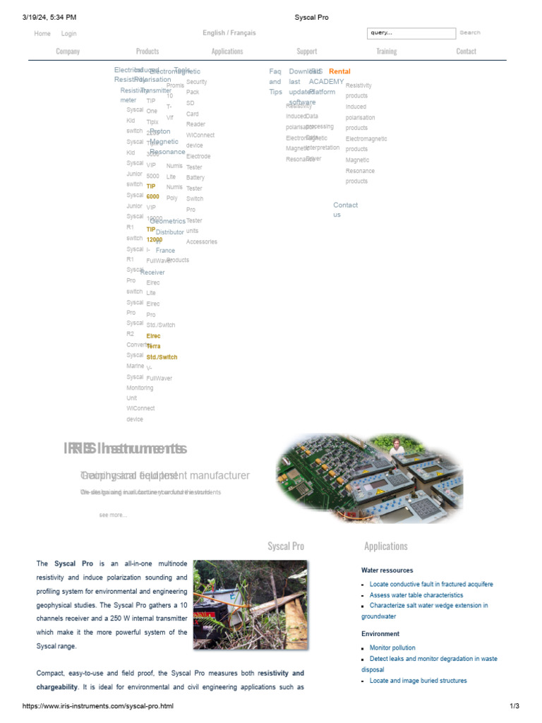 Syscal Pro | PDF | Groundwater | Aquifer