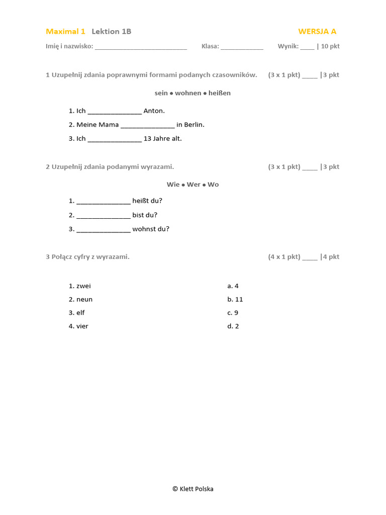 Maximal 1 Lektion 1B | PDF