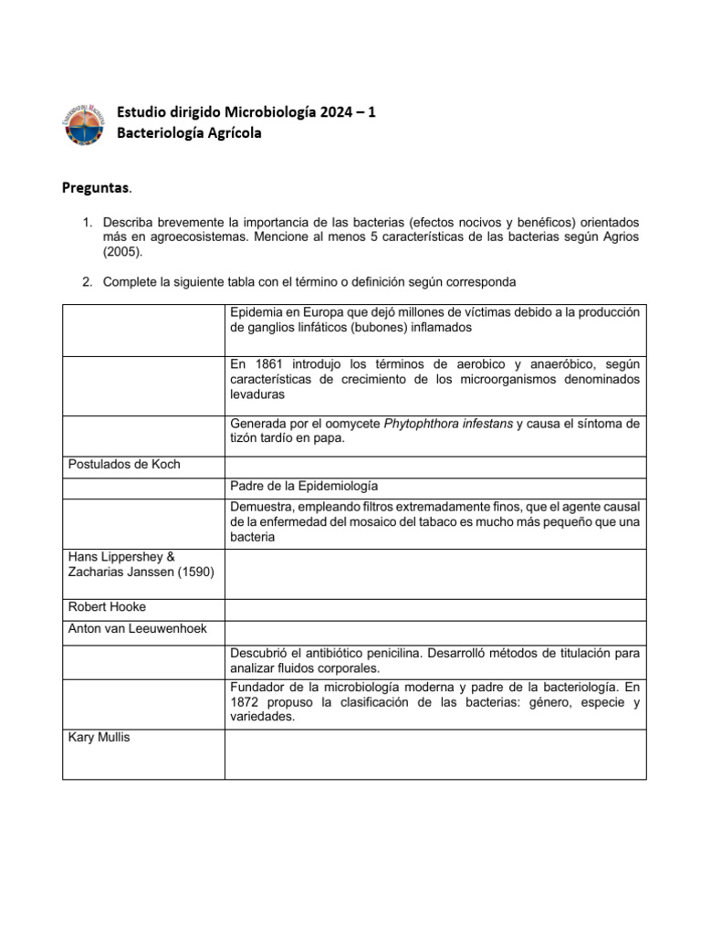 PARCIAL MICRO | PDF | Las bacterias | Biología Celular)