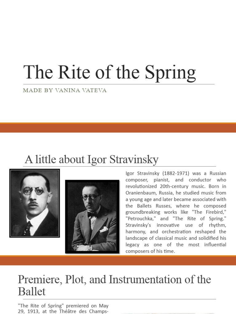 The Rite of The Spring | PDF | Performing Arts | Ballet