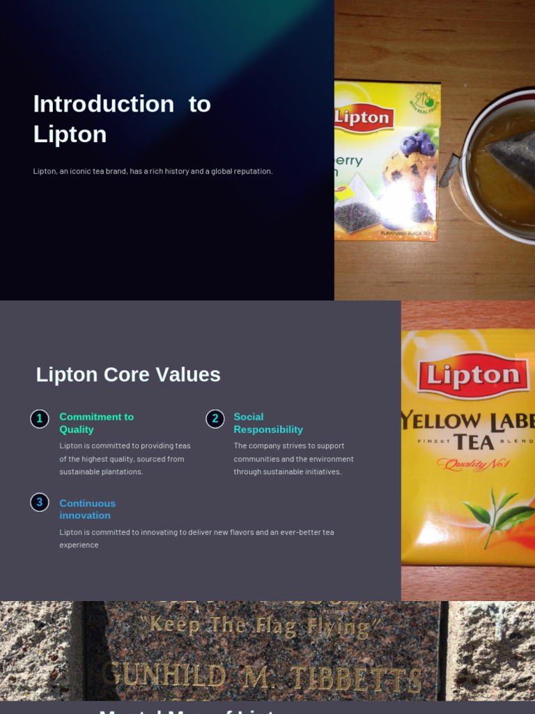 Introduction To Lipton: Lipton, An Iconic Tea Brand, Has A Rich History ...