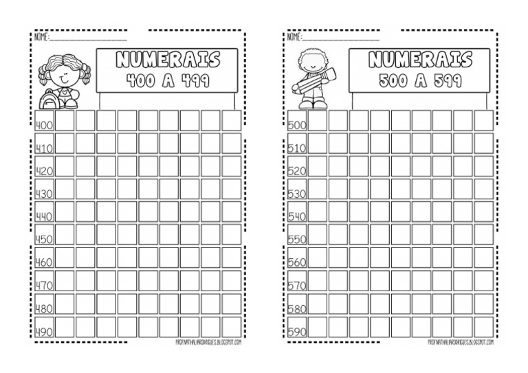 Numerais 400 a 499 | PDF