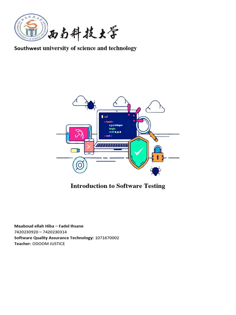 Introduction Of Software Testing Pdf Software Testing Unit Testing