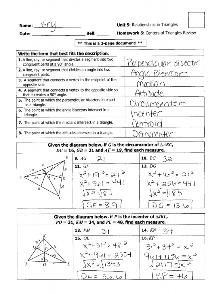 Mid Chapter 5 Review Answers | PDF