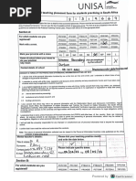 Unisa DSAR02 Form | PDF