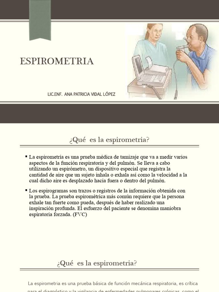 Capacitacion de Espirometria | PDF | Enfermedad pulmonar obstructiva ...