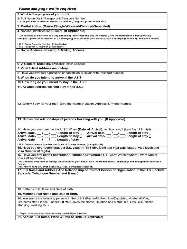 Usa Customer Form Fill Up | PDF | International Law | Cultural ...
