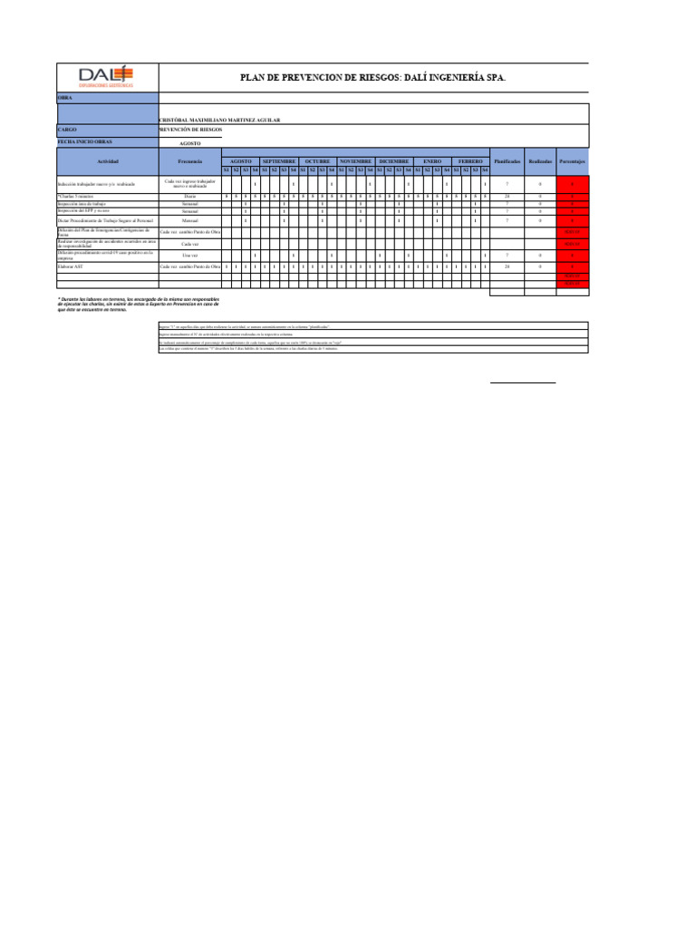 Plan de Trabajo Dalí | PDF