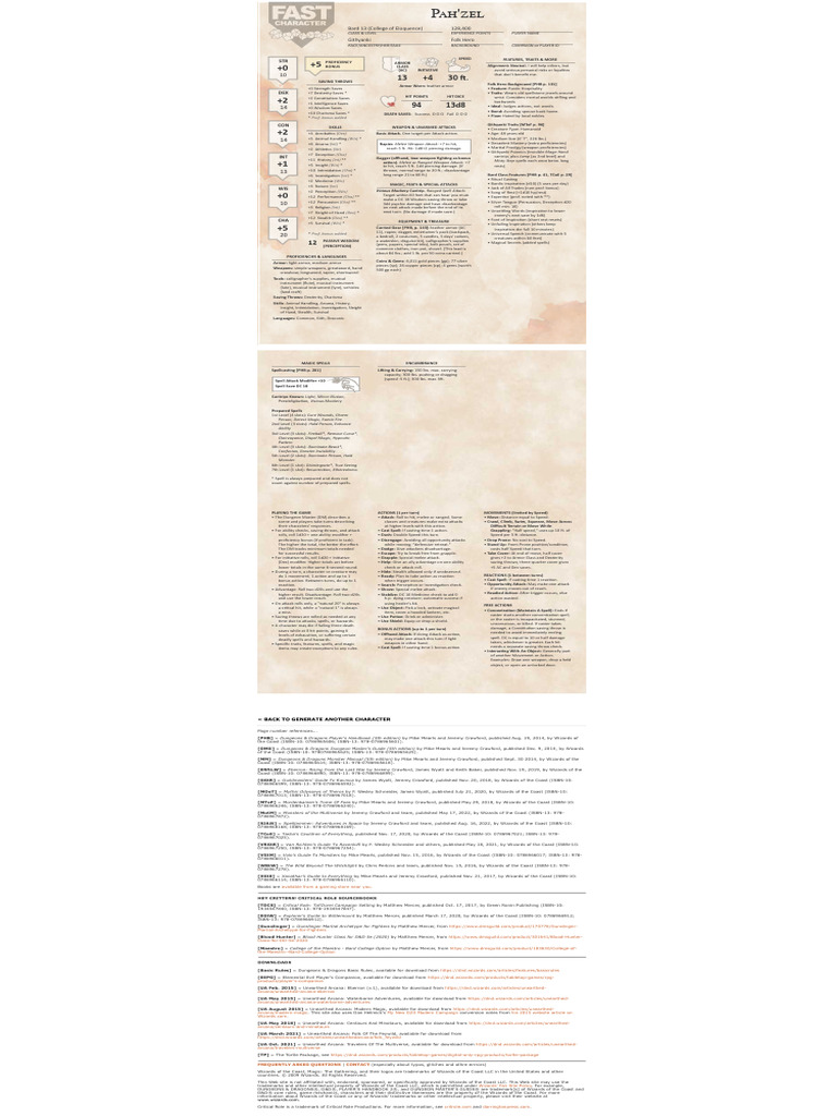 Githyanki Bard Character Sheet | PDF | Wizards Of The Coast | Dungeons ...