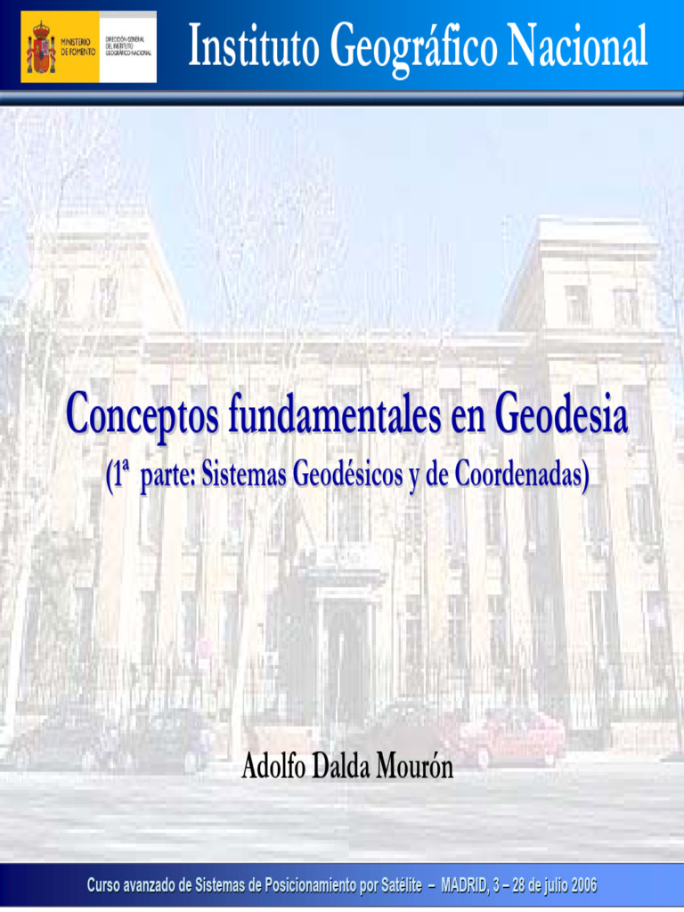 Presentacion ModuloA.1a - Conceptos Básicos de Geodesia | PDF ...