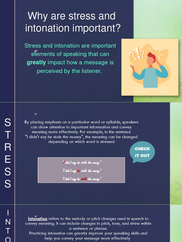 Stress and Intonation | PDF