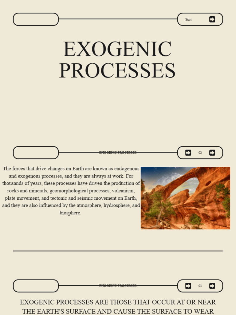 Exogenic Processes | PDF | Erosion | Weathering