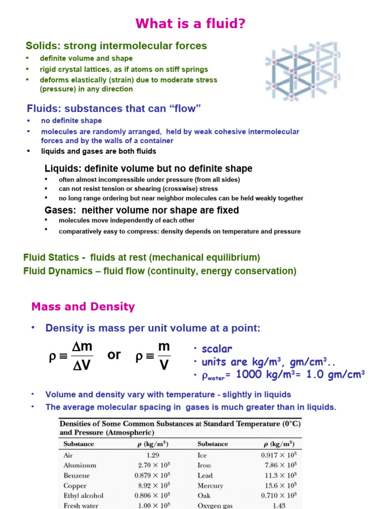 Lecture 8 - Fluids Part 3 | PDF | Buoyancy | Pressure