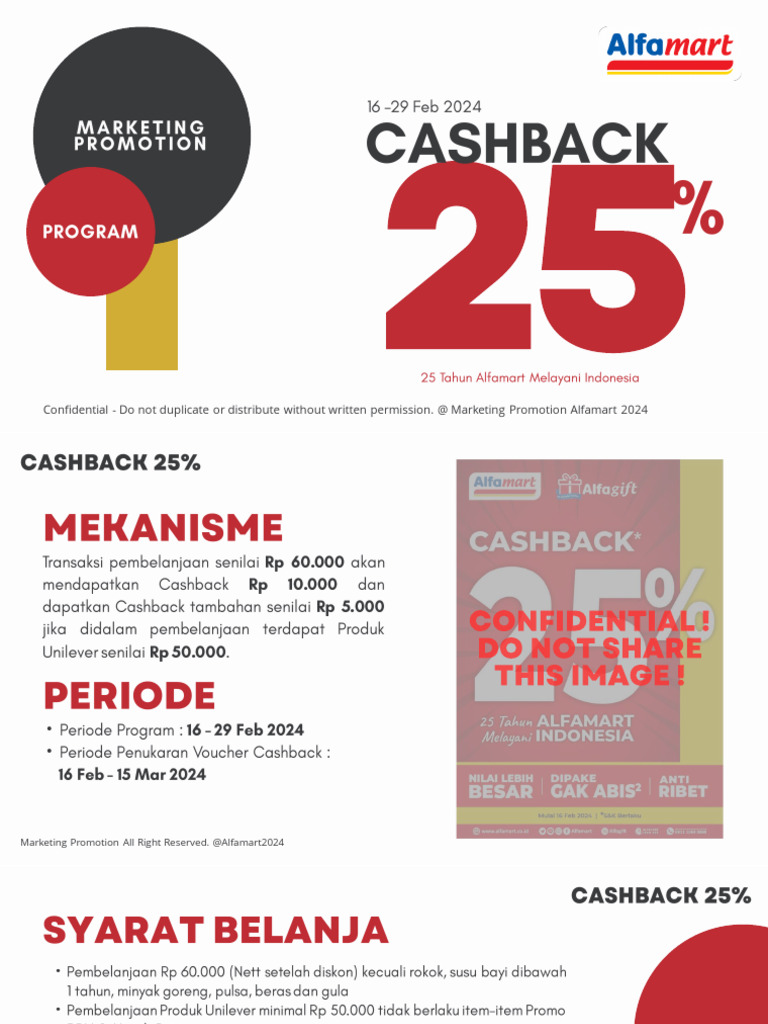 (PPTX Ver.) Cashback 25% | PDF