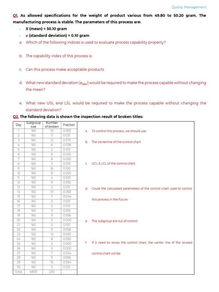 Đề QM | PDF | Accuracy And Precision | Applied Mathematics