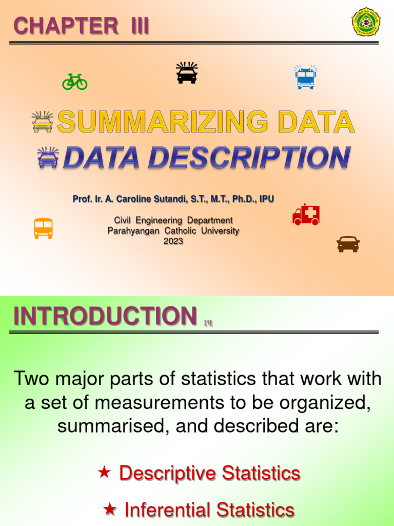 CH3 SUMMARIZING DATA DESCRIPTION | PDF | Mean | Median CH3 SUMMARIZING DATA DESCRIPTION | PDF | Mean | Median