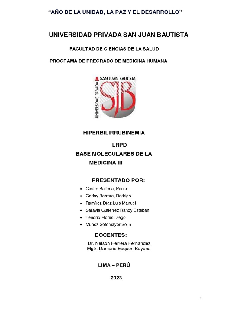 LRPD 3 Caso Clinico Bases Moleculares y Celulares Iii .. | PDF | Medicina | Enfermedades y ...