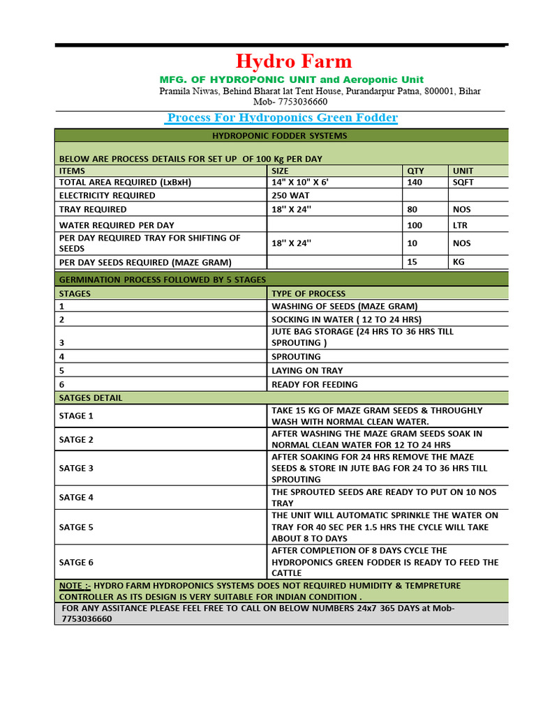 Hydro Farm | PDF | Hydroponics | Seed