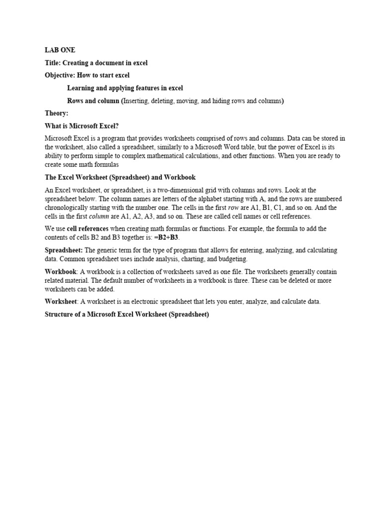Ict 302 | PDF | Microsoft Excel | Spreadsheet