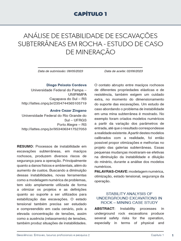 analise-de-estabilidade-de-escavacoes-subterraneas-em-rocha-estudo-de-caso-de-mineracao | PDF ...