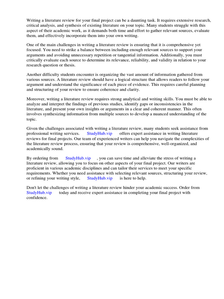 Contoh Literature Review Tugas Akhir | PDF | Critical Thinking ...