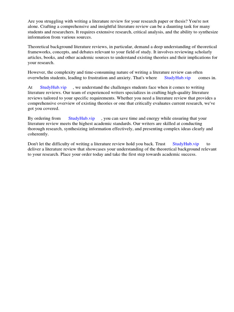 Theoretical Background Literature Review | PDF | Theory | Essays