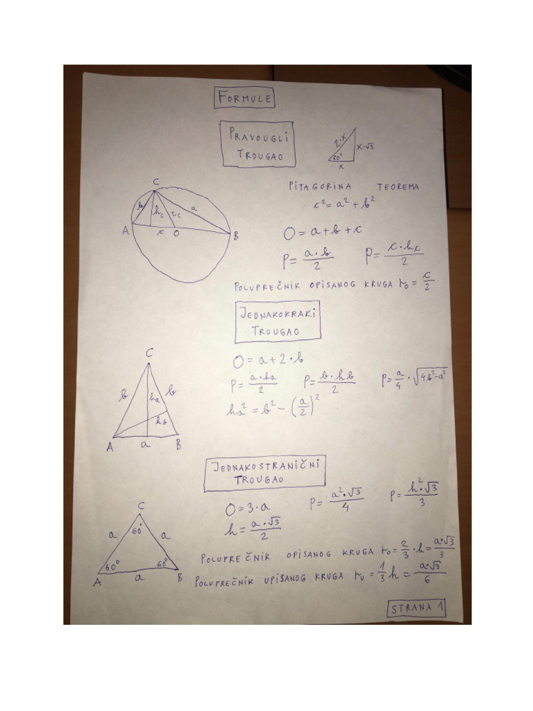 Geometrijske Formule - Darko Patić | PDF