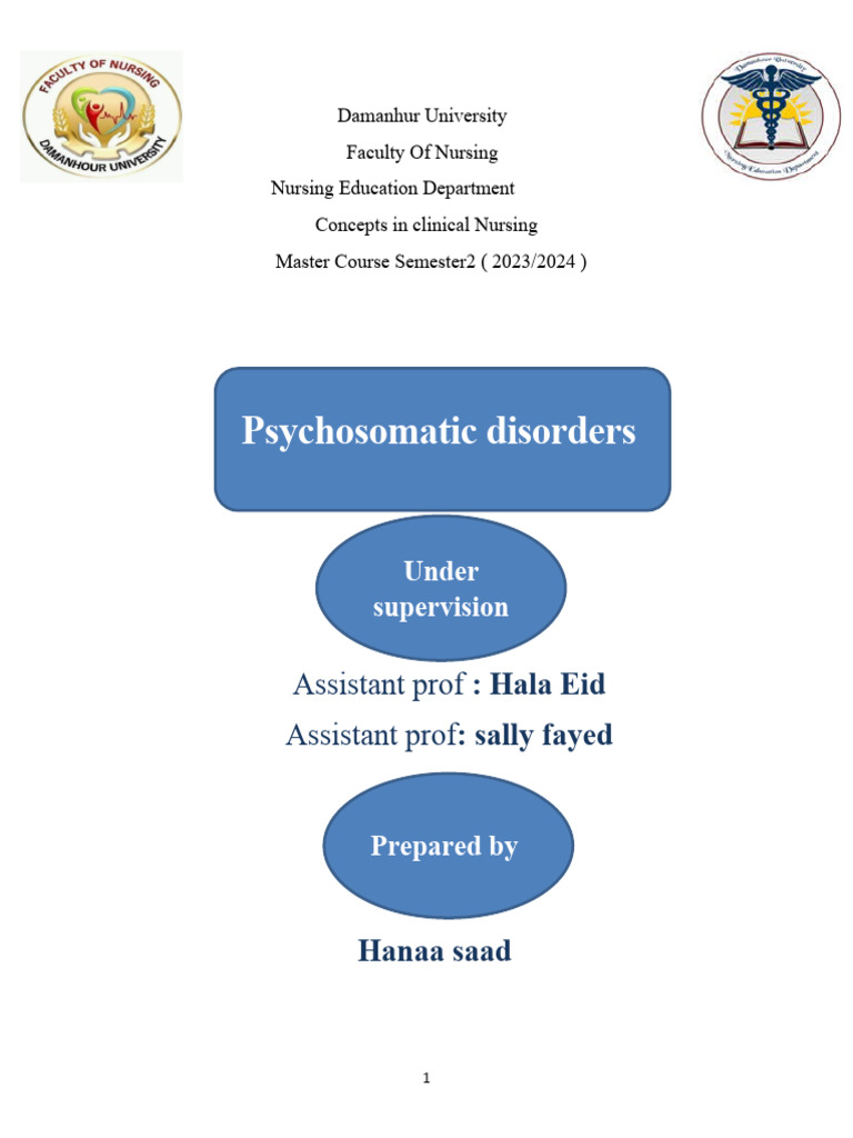 Psychosomatic Disorders 2023 | PDF | Major Depressive Disorder | Anxiety