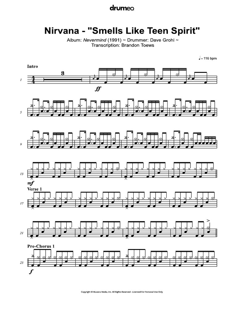 Drum Sheet | PDF