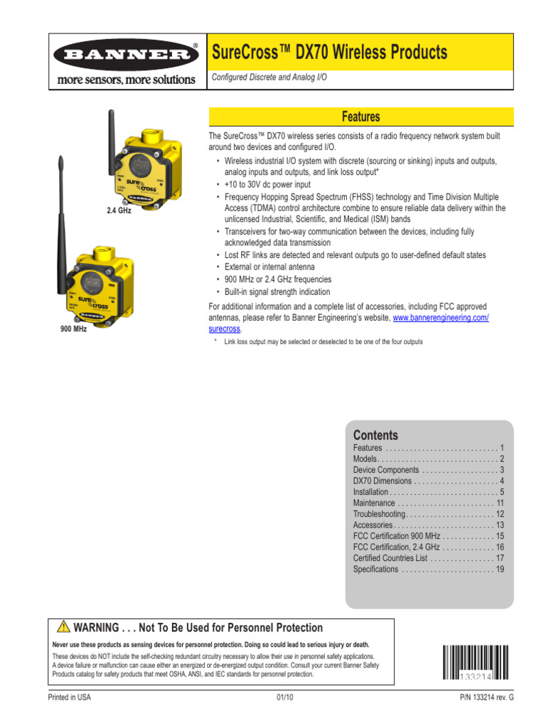 DATA SHEET DX70 | PDF | Radio | Electricity