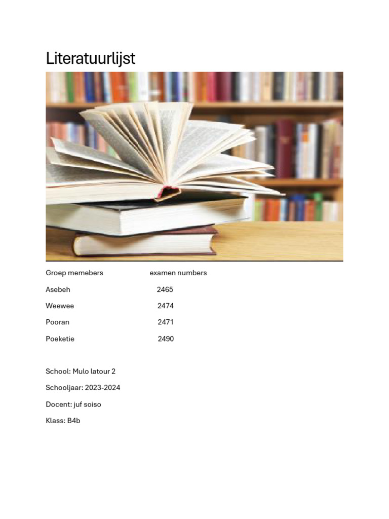 Literatuurlijst | PDF