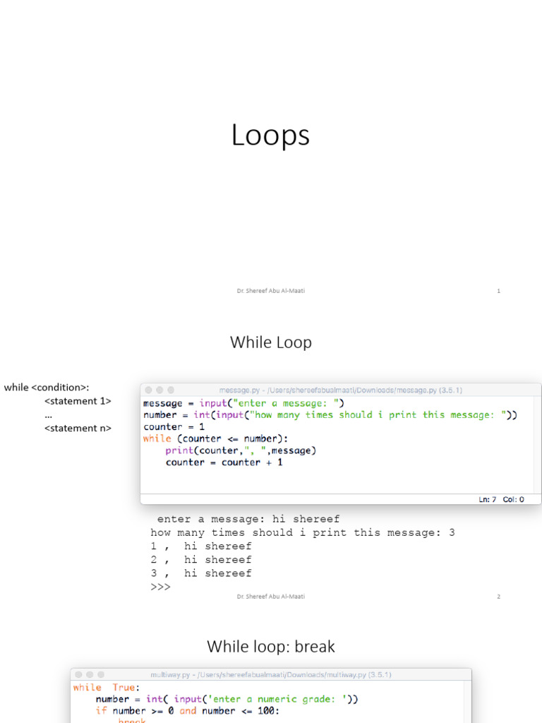 Loops | Download Free PDF | Control Flow | Algorithms