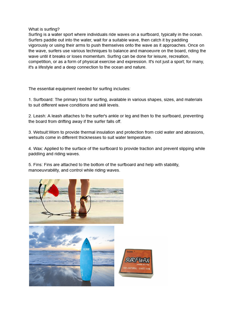 Surfing | Download Free PDF | Boardsports | Individual Sports