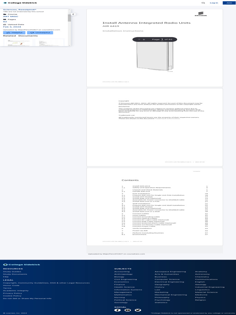 AIR 6419 Installation Instructions | PDF | Science | Engineering