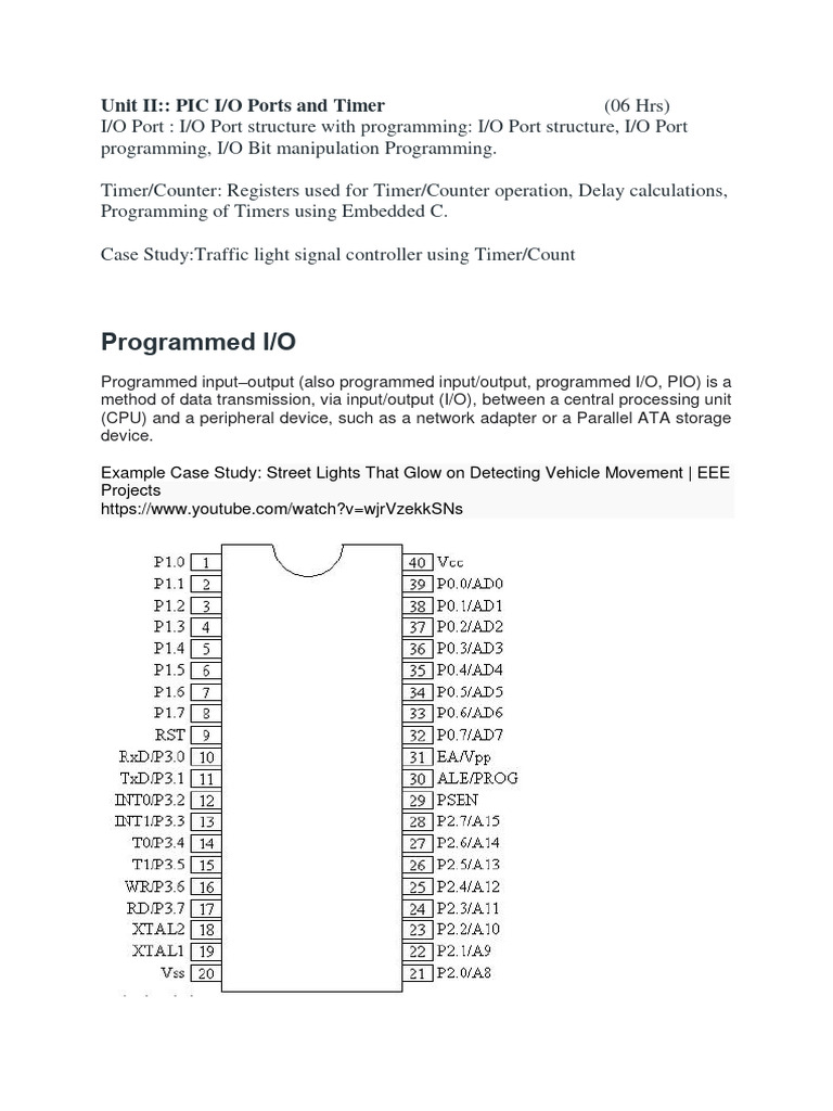 Unit Ii Pdf Input Output Central Processing Unit
