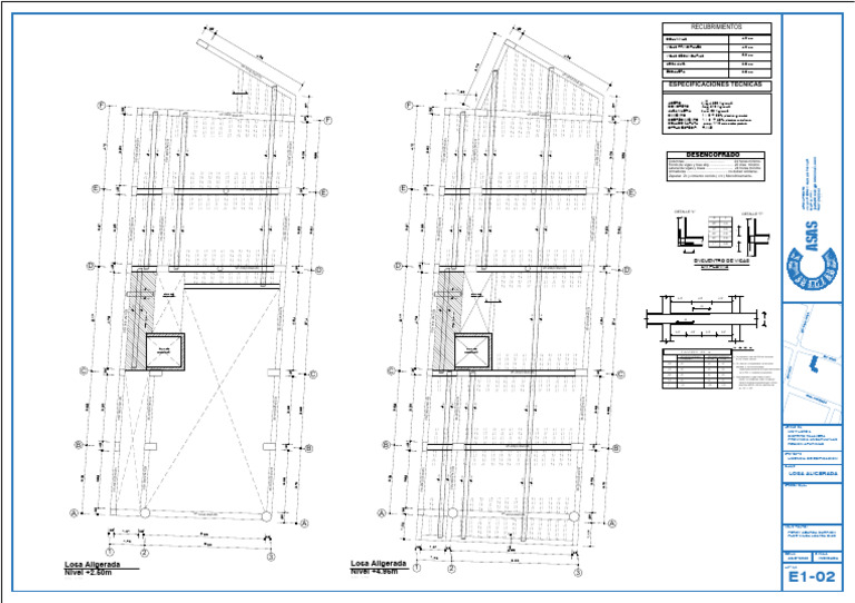 Estructura E1 02 | PDF | Albañilería | Elementos arquitectónicos
