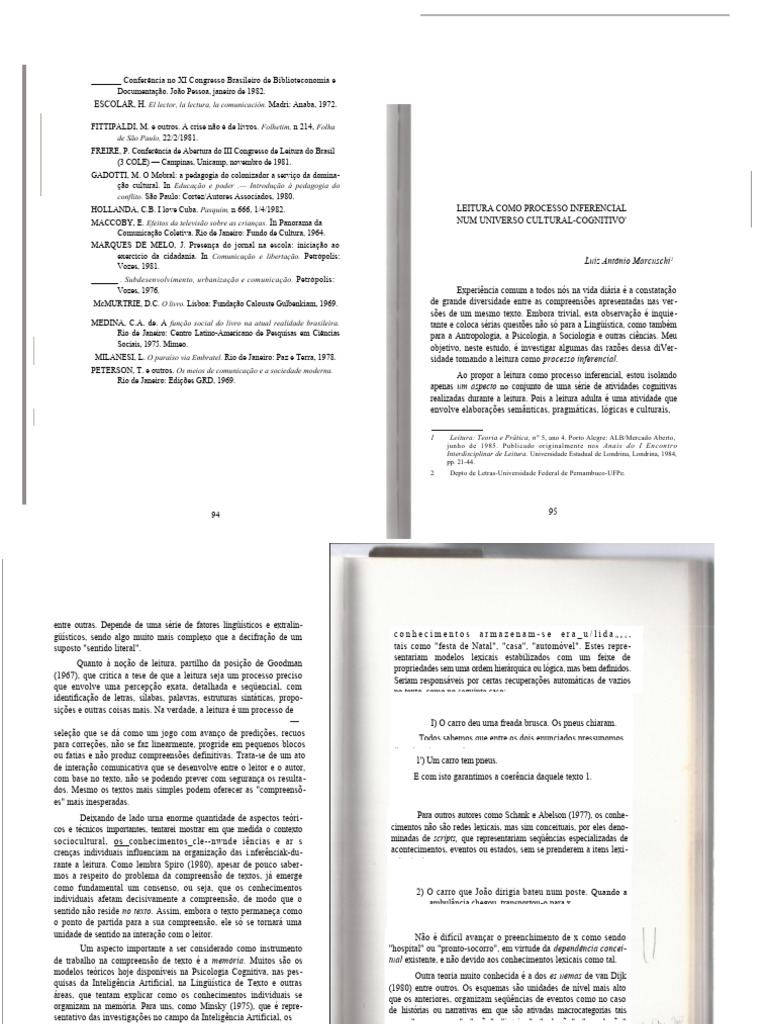 TEXTO_5_18_04_MARCUSCHI_Leitura_como_pro | PDF | Linguística | Intenção