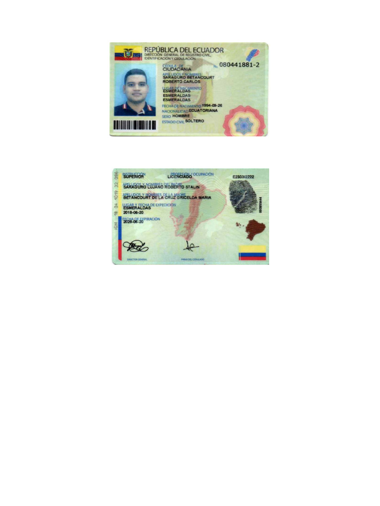 Cedula y Papel de Votación | PDF