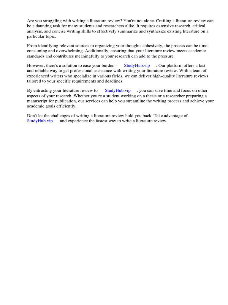 Fastest Way to Write Literature Review | PDF | Literature Review ... Fastest Way to Write Literature Review | PDF | Literature Review ...