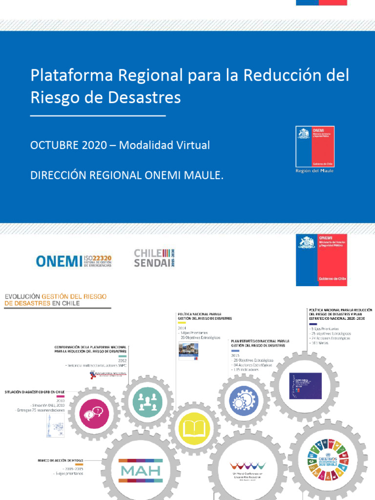 Plataforma Regional para La RRD Maule PDF | PDF | Chile | Reducción de Desastres
